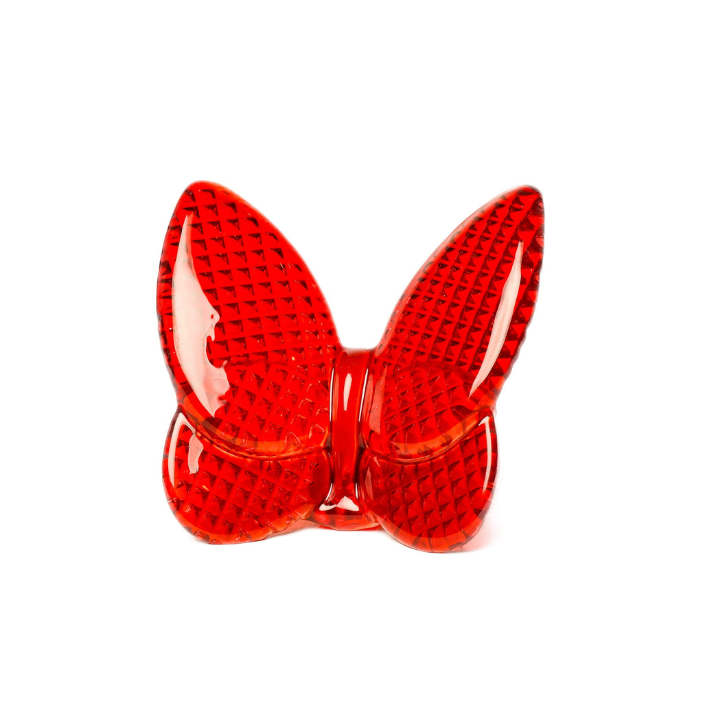 Red Decorative Glass Butterfly