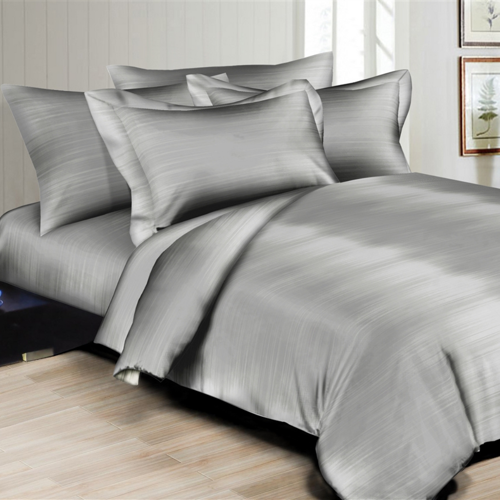 Hazy Grey Ultimate Sateen Fabric Luxury 8pc Set