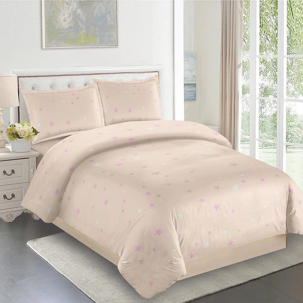 Light Pink Star Bedding Set