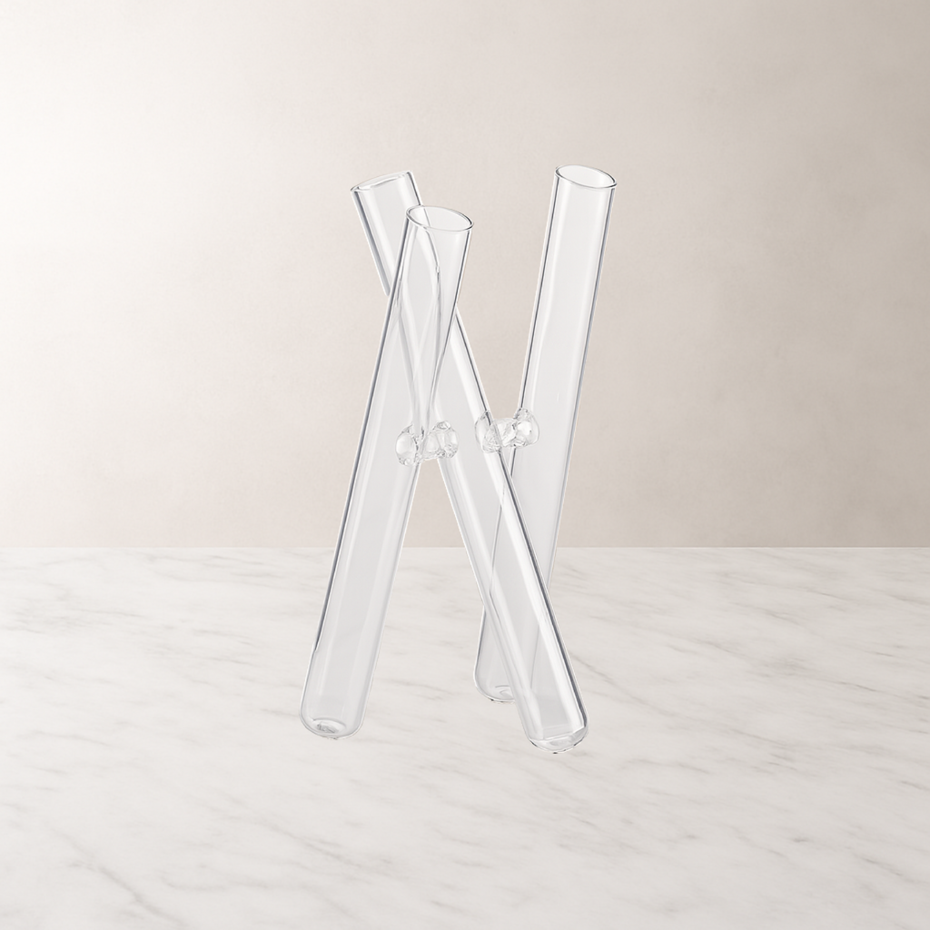 Florence Criss Cross Tube Vase
